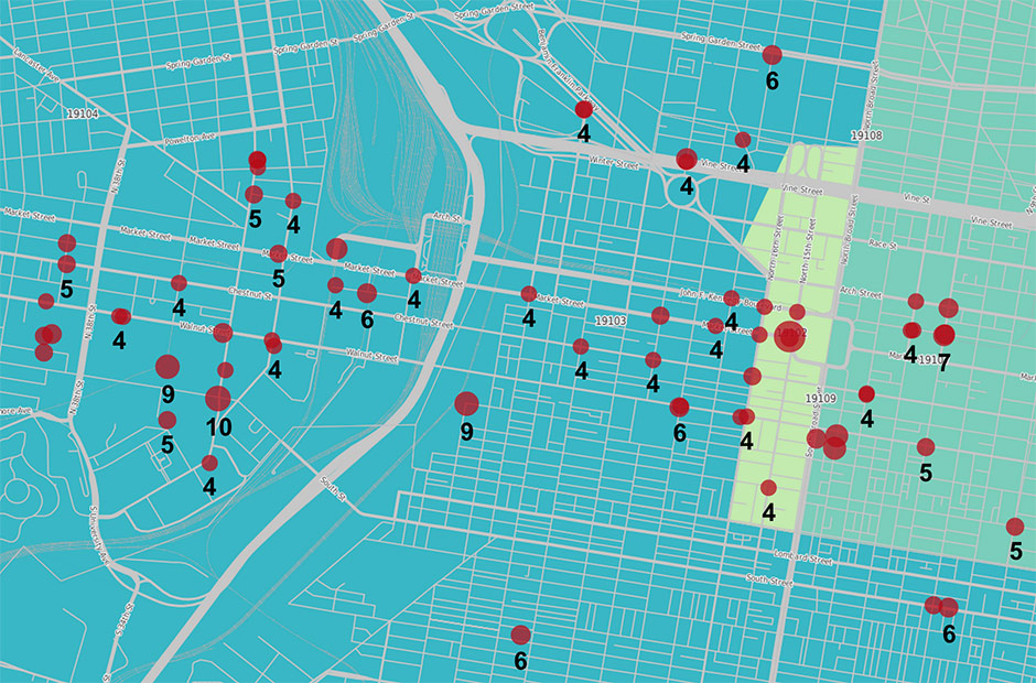 Map Shows Where Bike Thefts Are Most Common in Philly