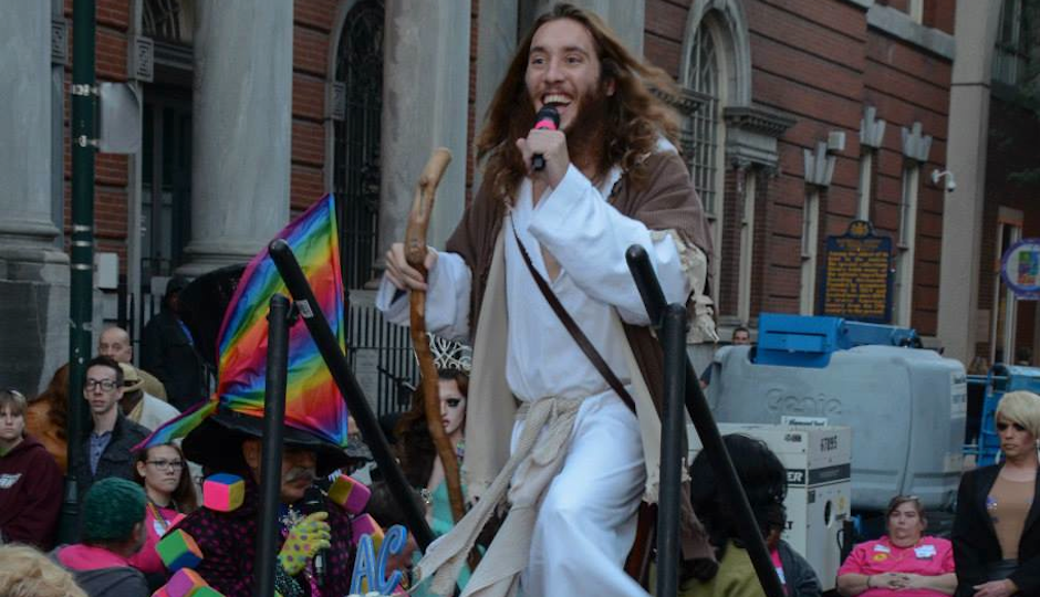 Here's a Picture of Philly Jesus Performing at Last Year's OutFest | G ...