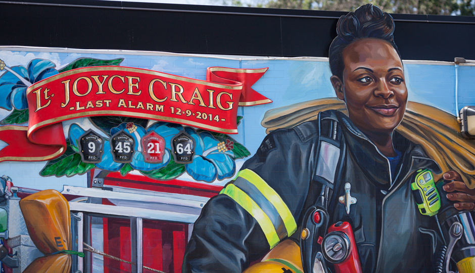 Mural Arts Honors Fallen Fire Lt. Joyce Craig