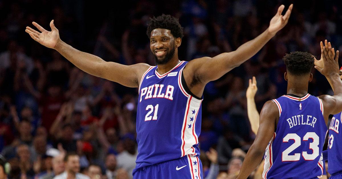 Watch This Video of Joel Embiid Dancing After Dunking