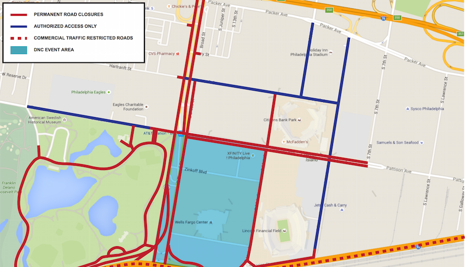 DNC Security Zone: Here’s What Areas Are Off-Limits